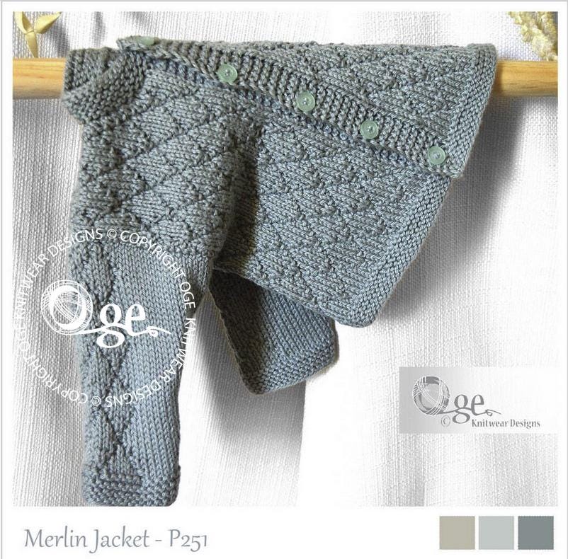 KNITTING Pattern-merlin Jacket - P251 - Etsy