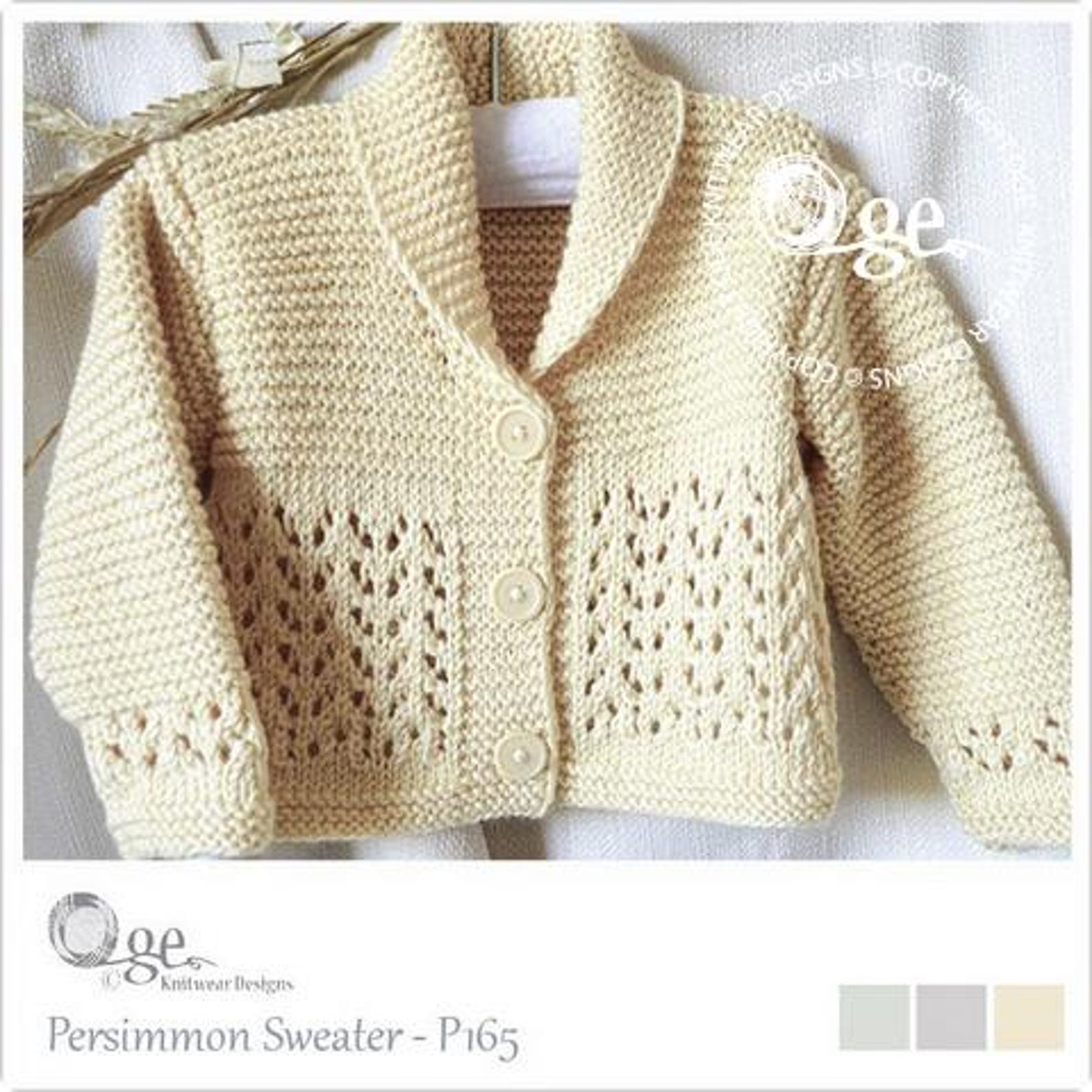 KNITTING Pattern-persimmon Sweater - P165 - Etsy