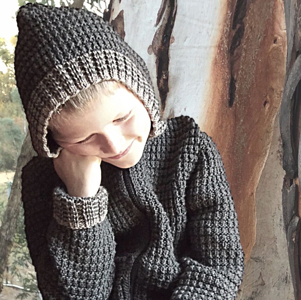 KNITTING Pattern-boys Stylish Jacket With Pockets and Optional - Etsy ...