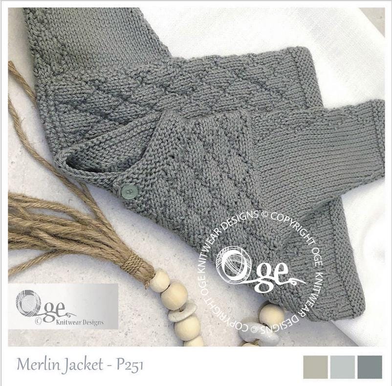 KNITTING Pattern-merlin Jacket - P251 - Etsy