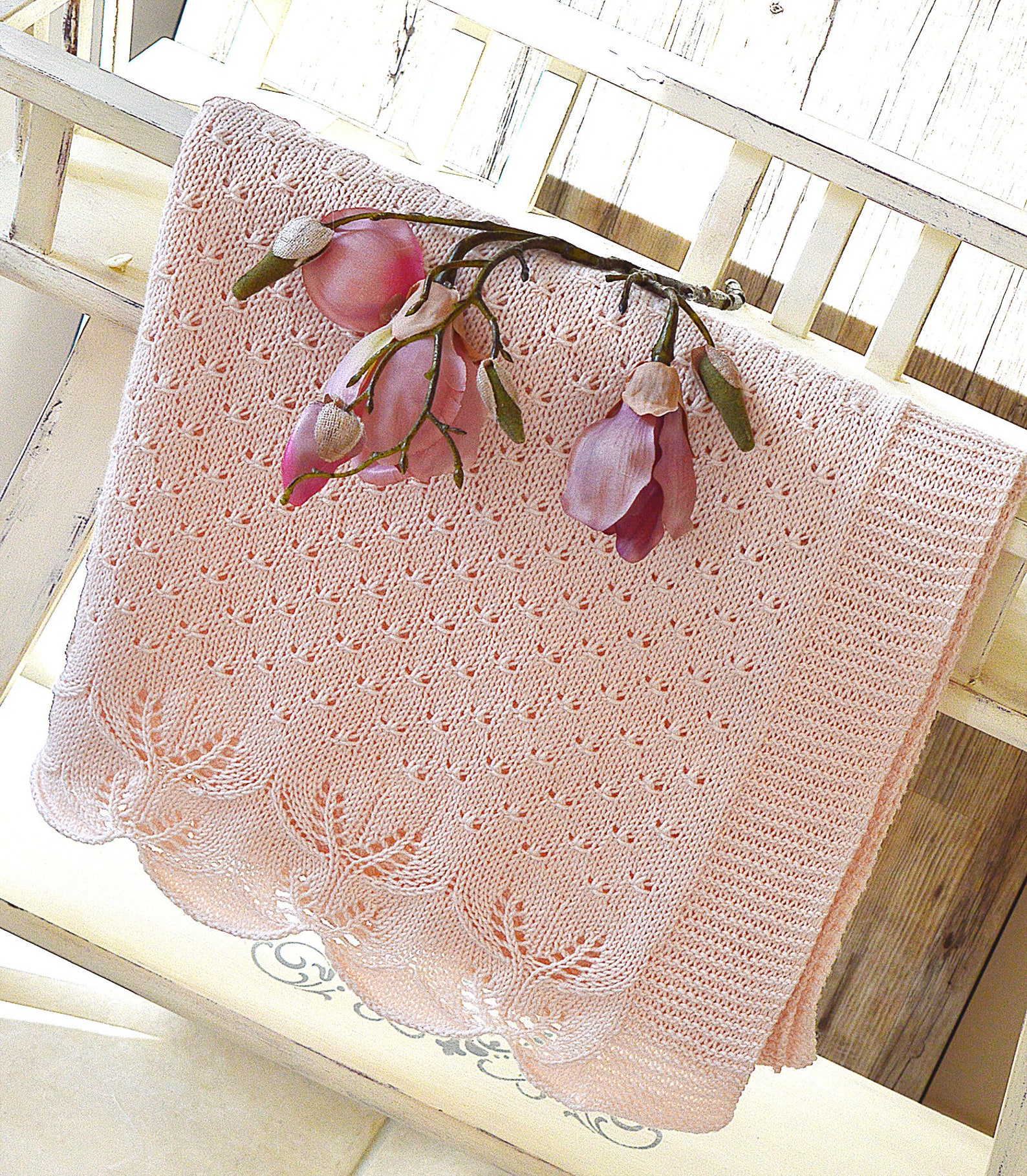 KNITTING Pattern-butterfly Kisses Baby Blanket P119 - Etsy