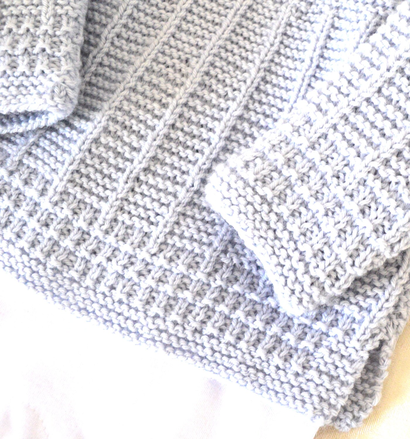 KNITTING Pattern-simple Textured Sweater With Side Splits - Etsy