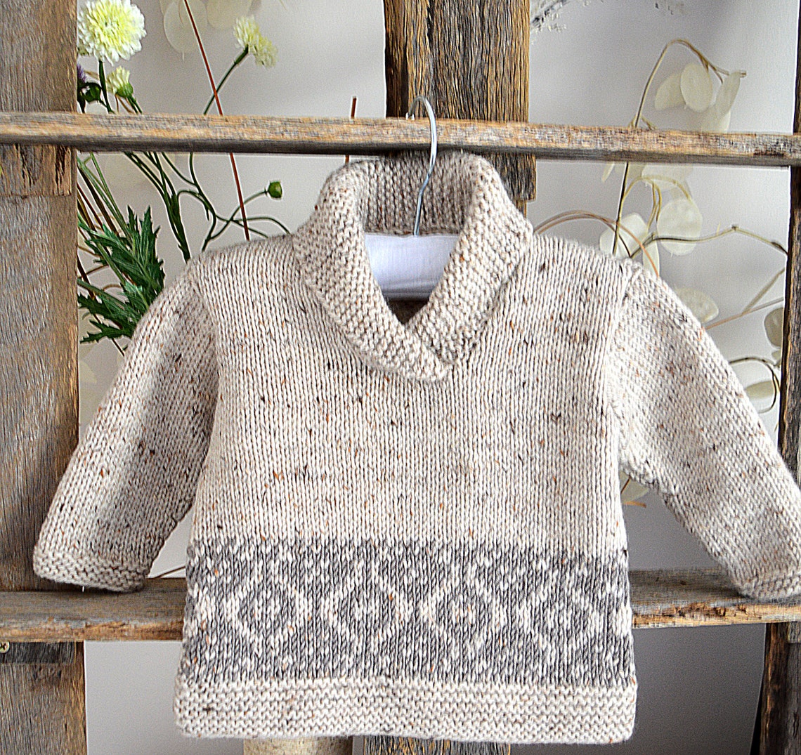 KNITTING Pattern-northgate Tweed Sweater P149 - Etsy