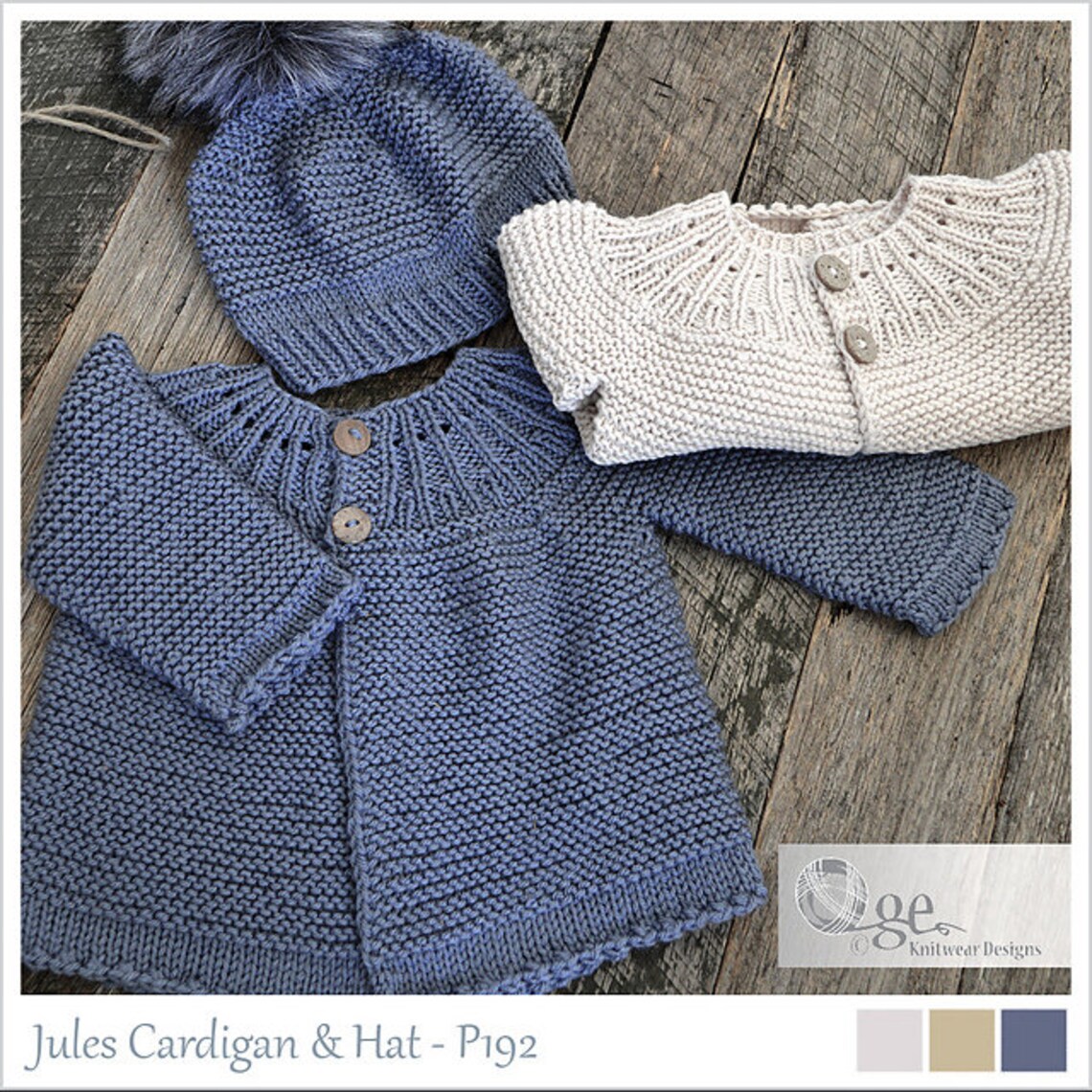 KNITTING Pattern-jules Cardigan & Hat P192 - Etsy Australia