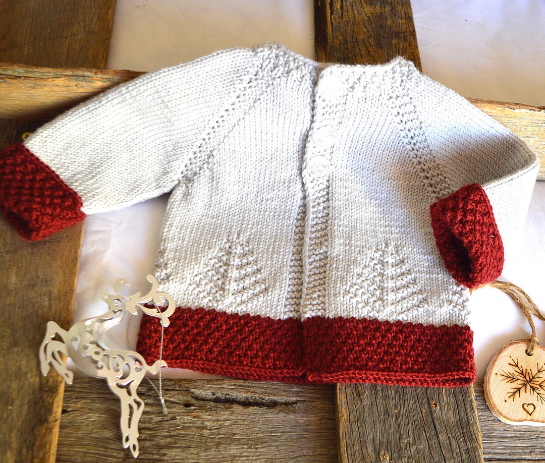 KNITTING Pattern'fir Christmas' Cardigan P138 - Etsy