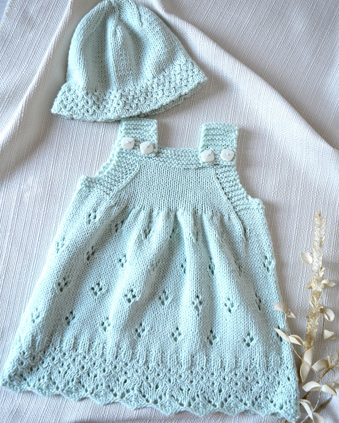 KNITTING Pattern-sun Dress With Matching Hat P078 - Etsy