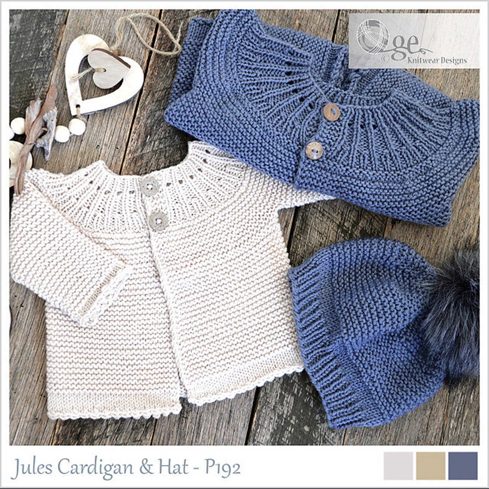 KNITTING Pattern-jules Cardigan & Hat P192 | Etsy Australia