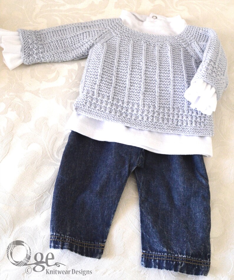 KNITTING PATTERN-Simple textured sweater with side splits - Etsy.de