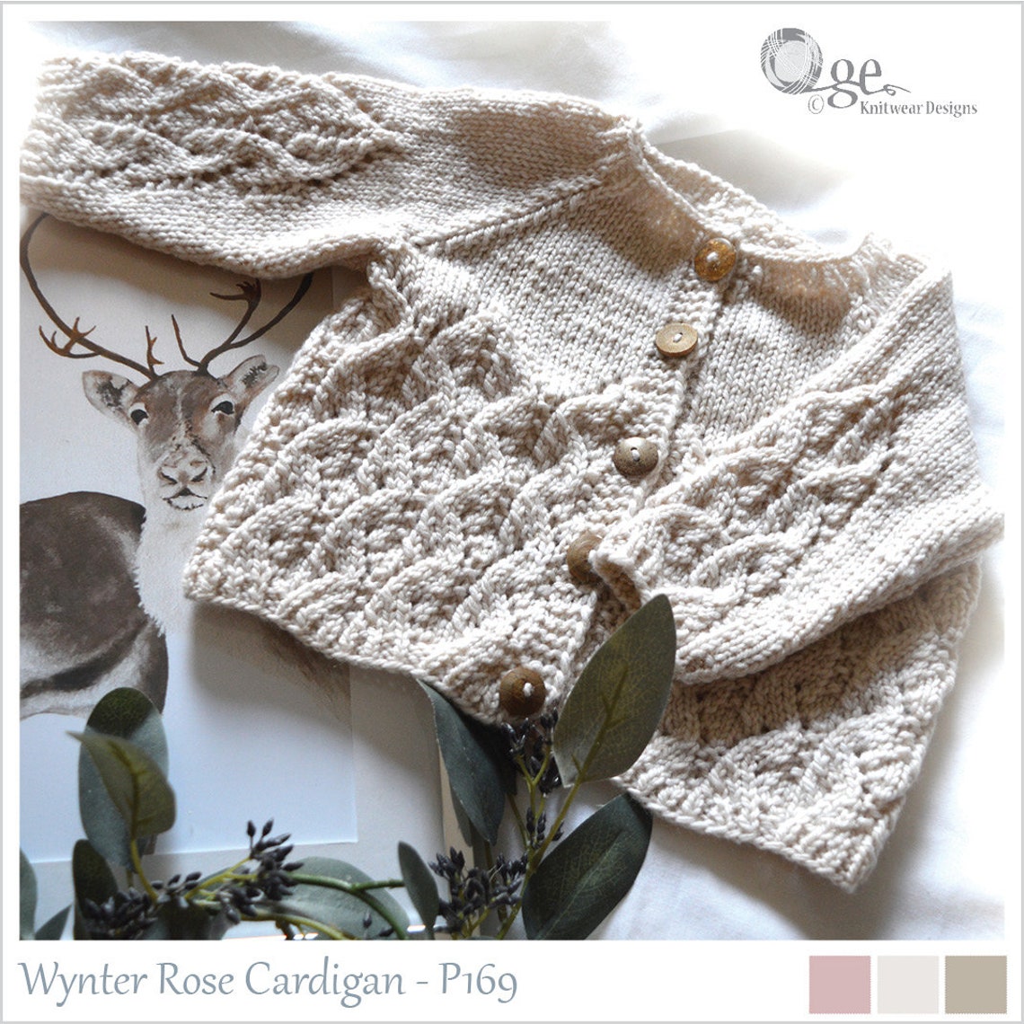 KNITTING Pattern-wynter Rose Cardigan P169 | Etsy