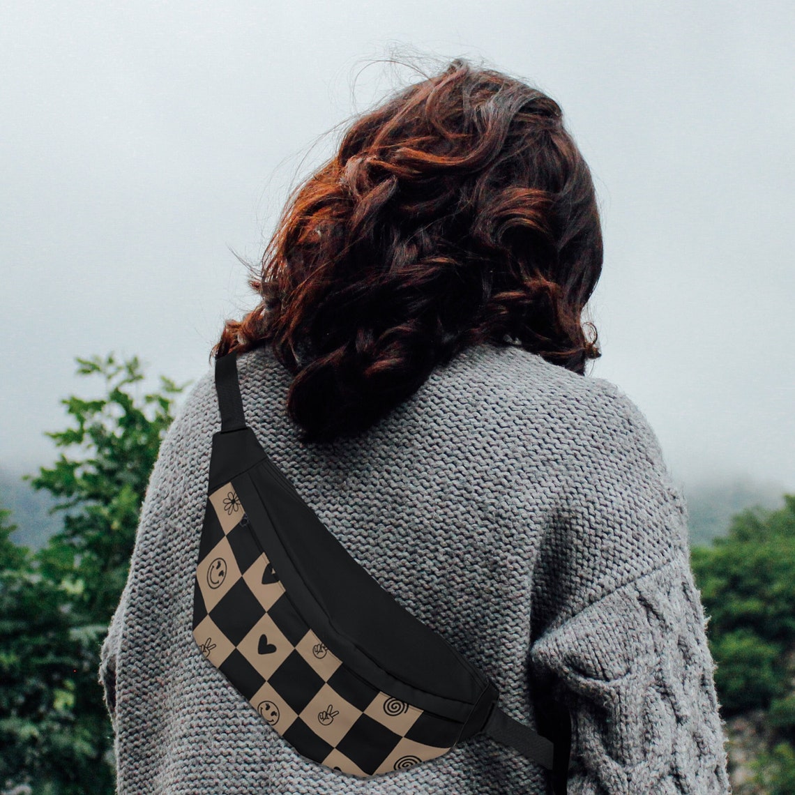 Checkered Fanny Pack, 90s Fanny Pack, Mini Diaper Bag, Baby Shower Gift ...