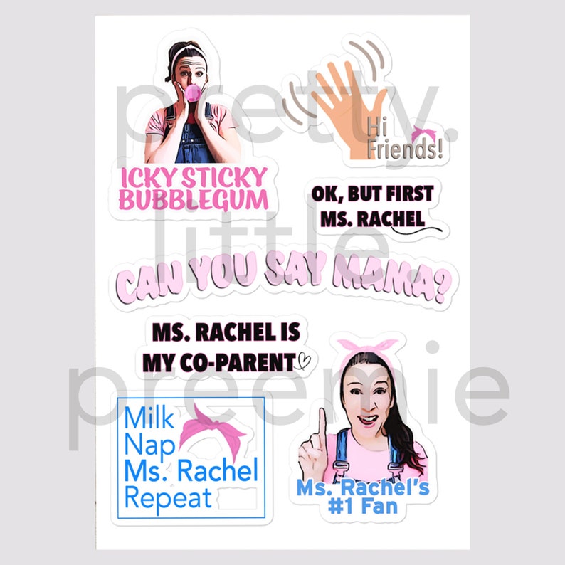 Ms Rachel Stickers, Songs for Littles Stickers, Funny Stickers, Mom ...
