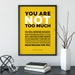 You Are Not Too Much // Inspirational Art // Fine Art Print // - Etsy