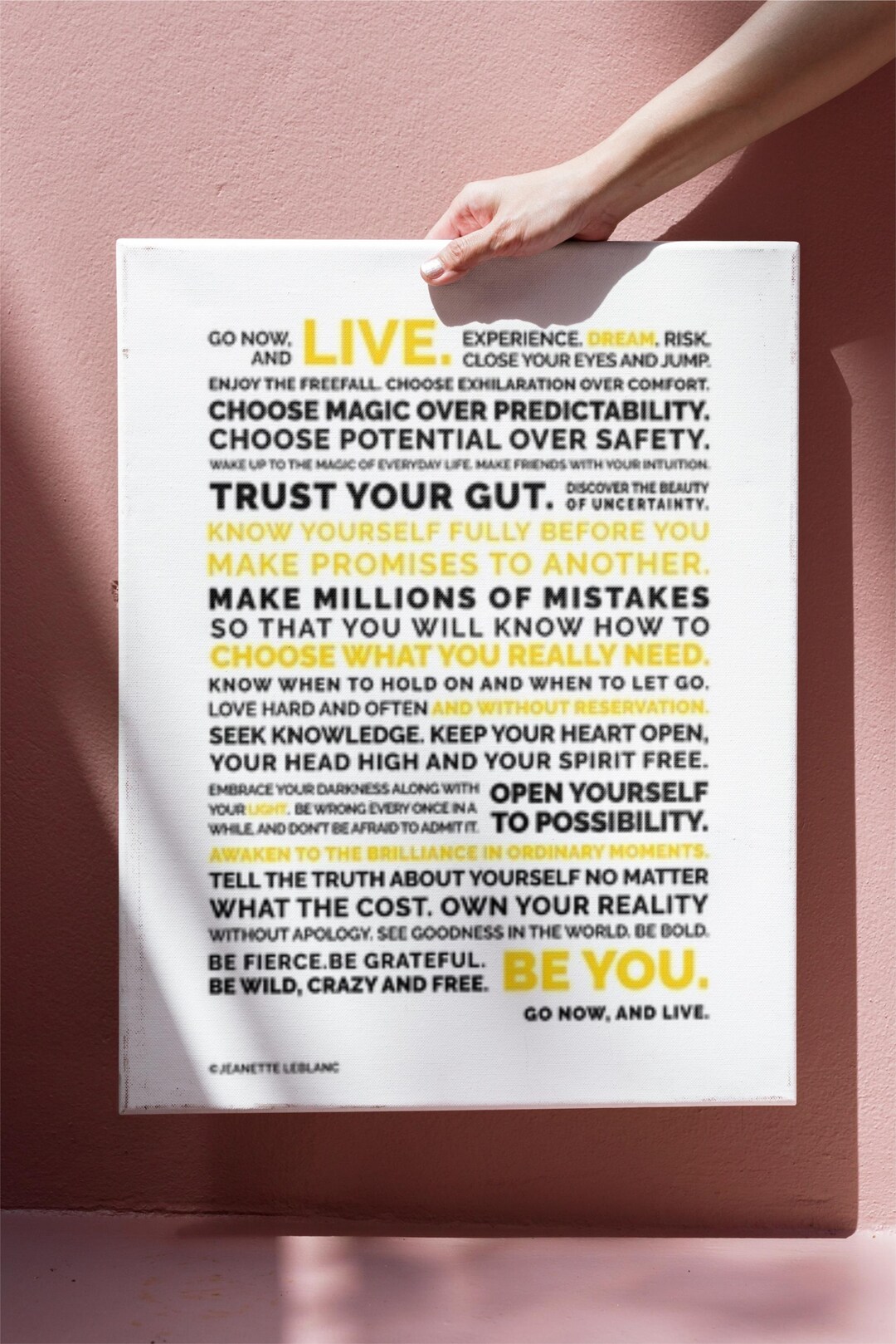 Digital Download Manifesto | Printable Wall Art | Motivational Quote ...