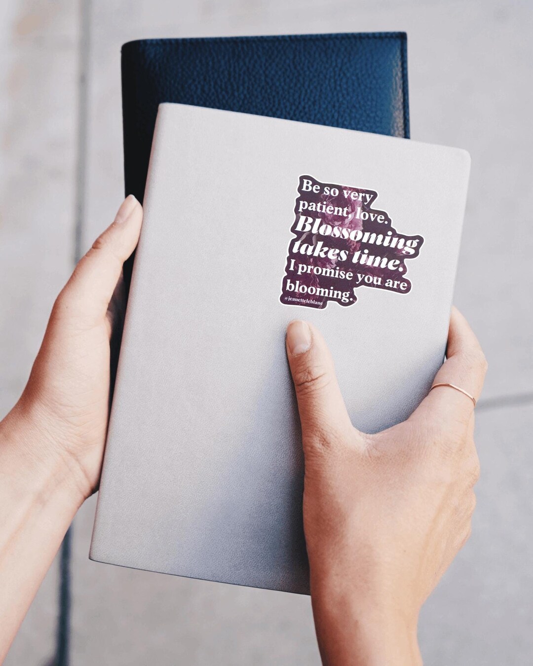 Blossoming Patience Sticker Art | Gentle Growth Reminder | Self-love ...