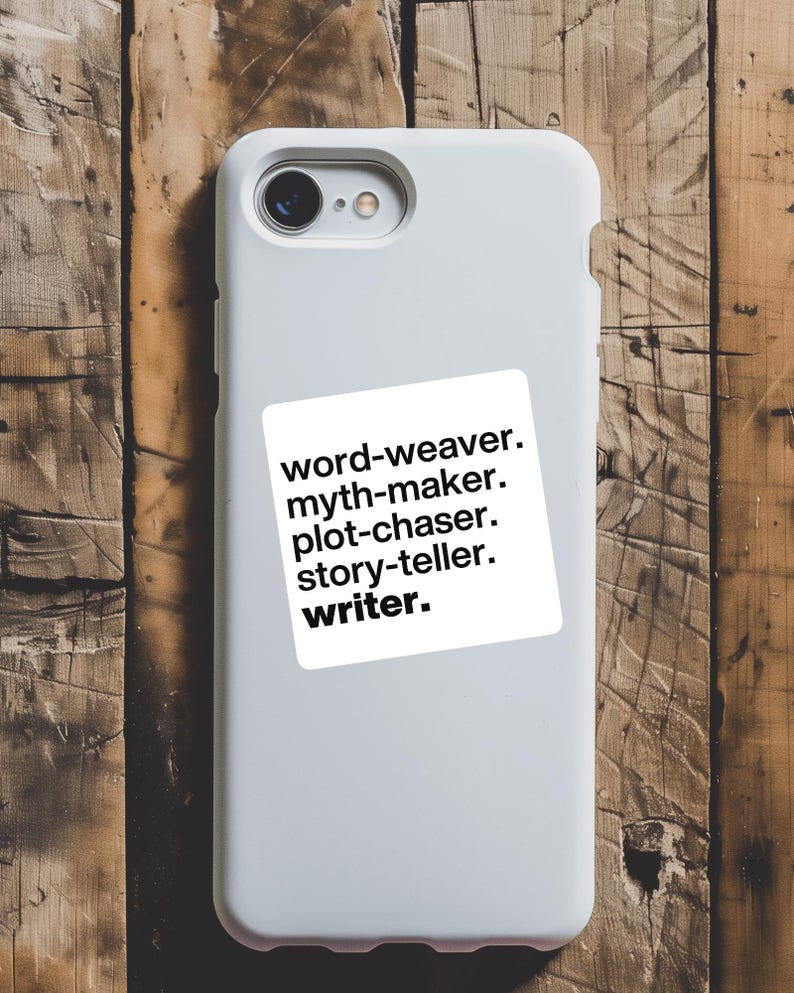 Writer Sticker | Literary Vinyl Decal | Bookish Gift for Authors - Etsy