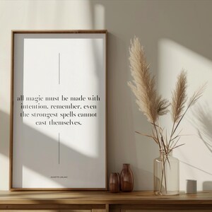 Witchy Artwork | Magic Must Be Made With Intention Print | Witchcraft ...