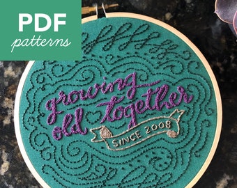 Embroidery Wedding Pattern | Etsy