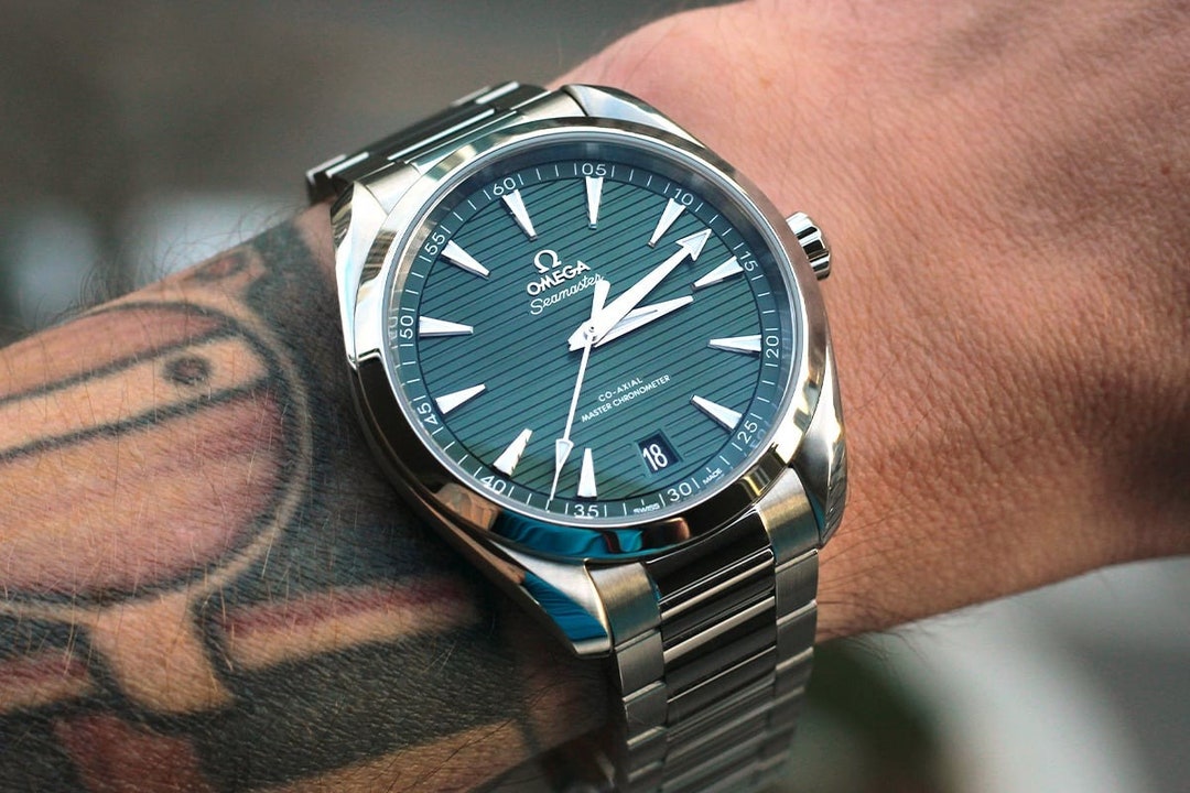 Omega Seamaster Aqua Terra Green Dial 41mm Dial Come With Box - Etsy ...