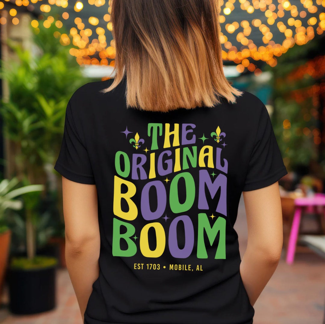 The Original Boom Boom Retro Vertical Back Unisex Softstyle T-shirt ...