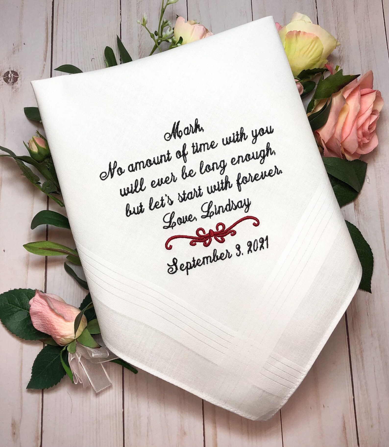 Groom Wedding Gift Handkerchief Hankie Hanky Let's | Etsy