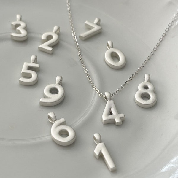 Number Necklace - Etsy
