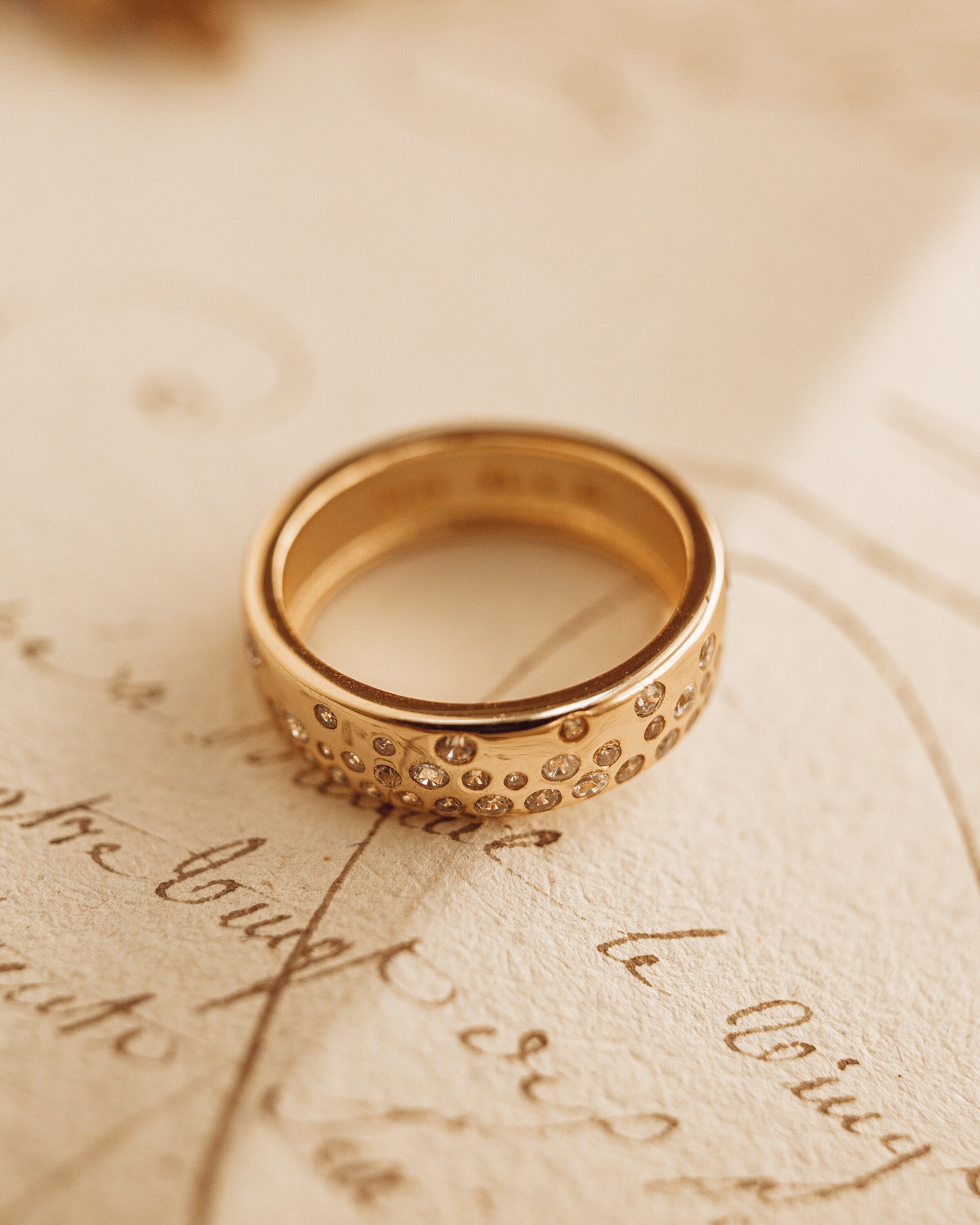 Gold Stackable Ring French Girl 18kt Vermeil Minimalist | Etsy