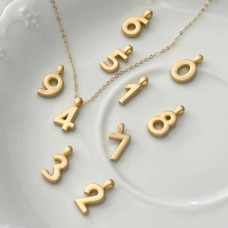 Number Necklace - Etsy