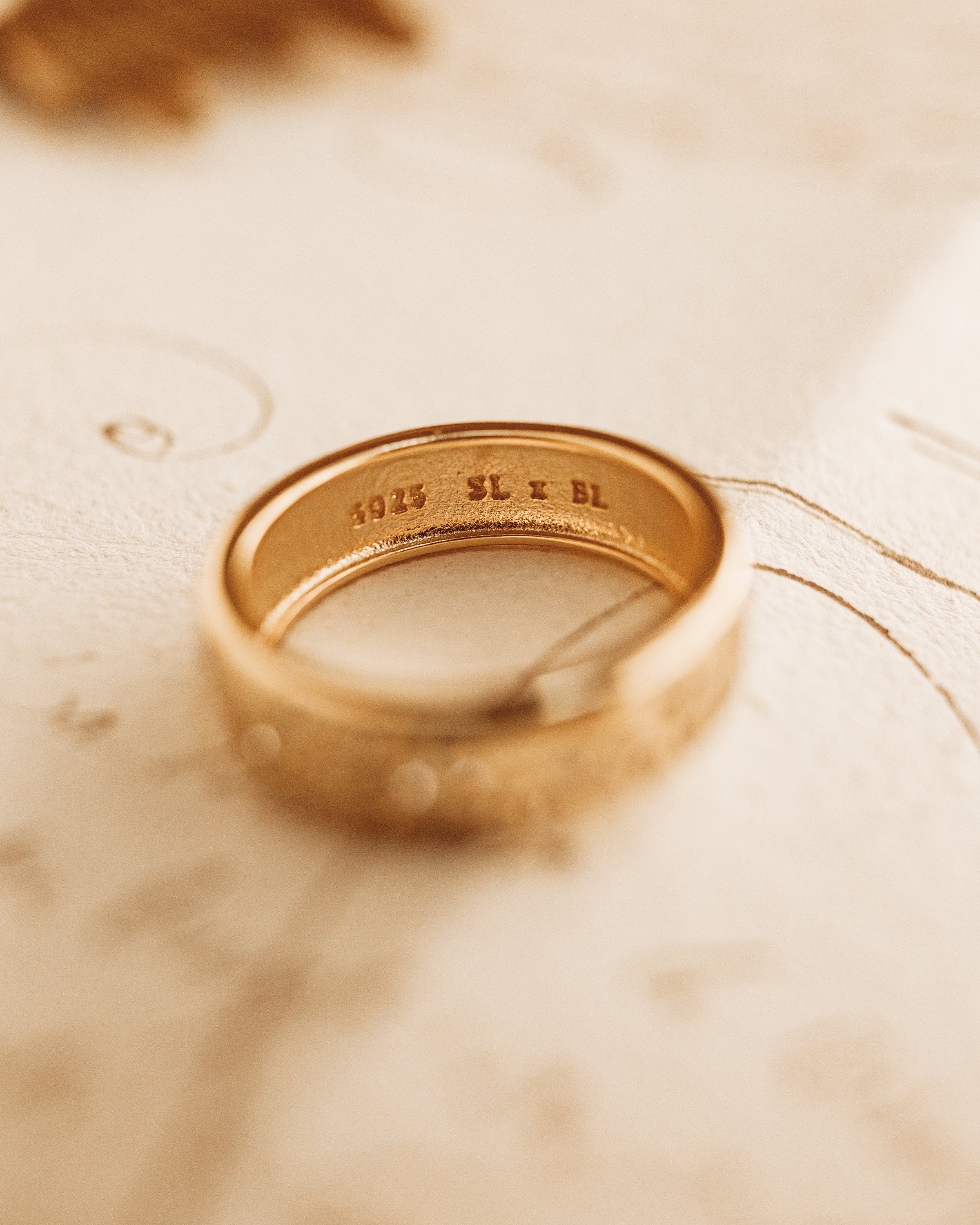 Gold Stackable Ring French Girl 18kt Vermeil Minimalist | Etsy