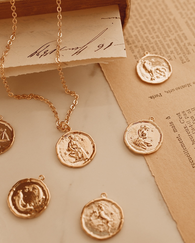 Celestial Gold Necklace Celestial Jewelry Celestial | Etsy