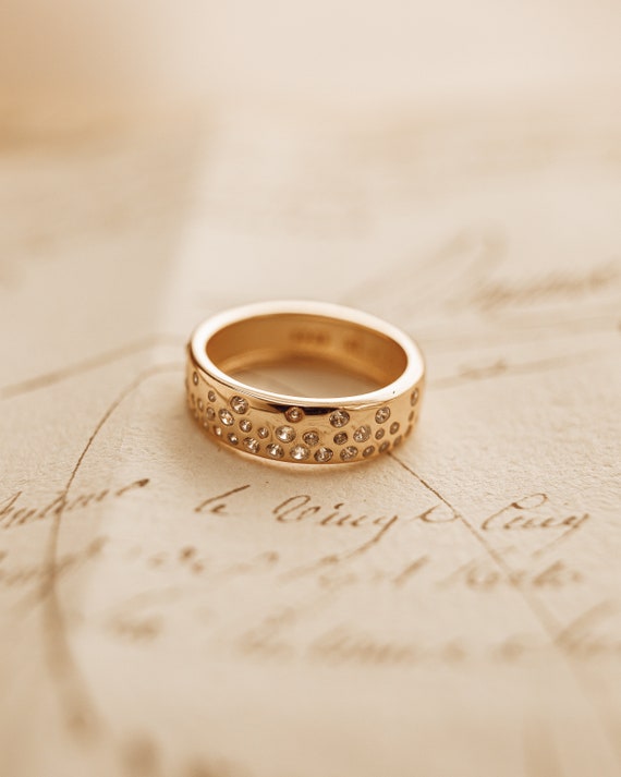 Gold Stackable Ring French Girl 18kt Vermeil Minimalist | Etsy