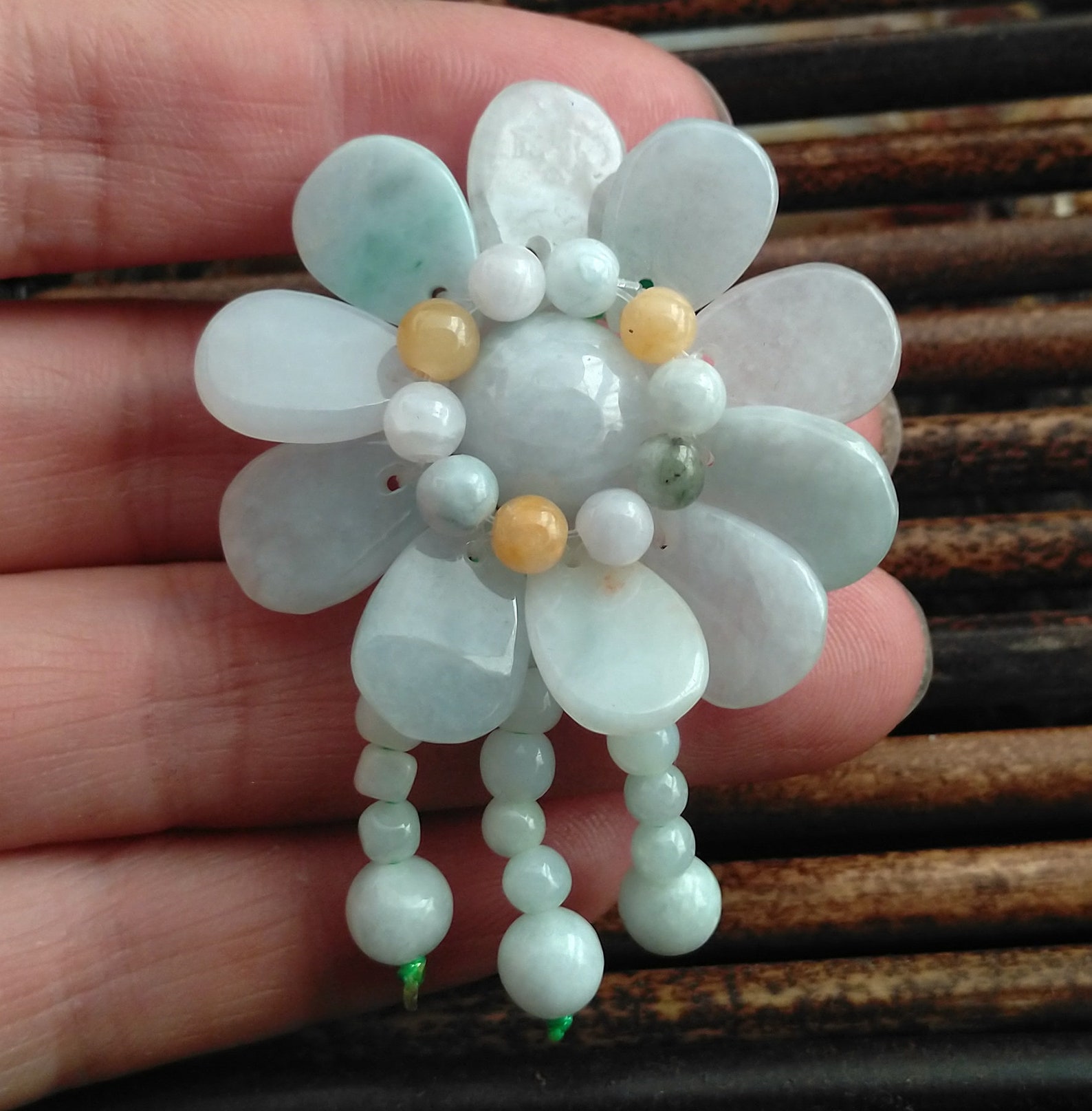 Antique Handmade Charm ,natural Jadeite Necklace Pendant,old Chinese ...