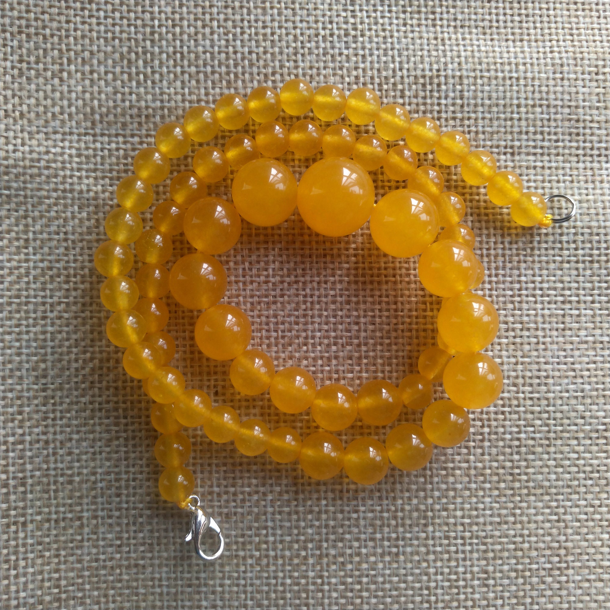 Round Jade Beads 6mm to 14mm Apprx 60 Beads 15 Inches 10 Color | Etsy