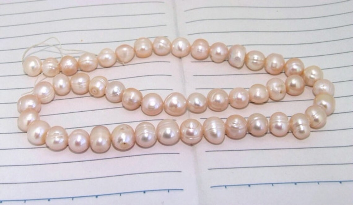 One Full Strand--- Pure Lavender Freshwater Pearl----7.5-8mm----about ...
