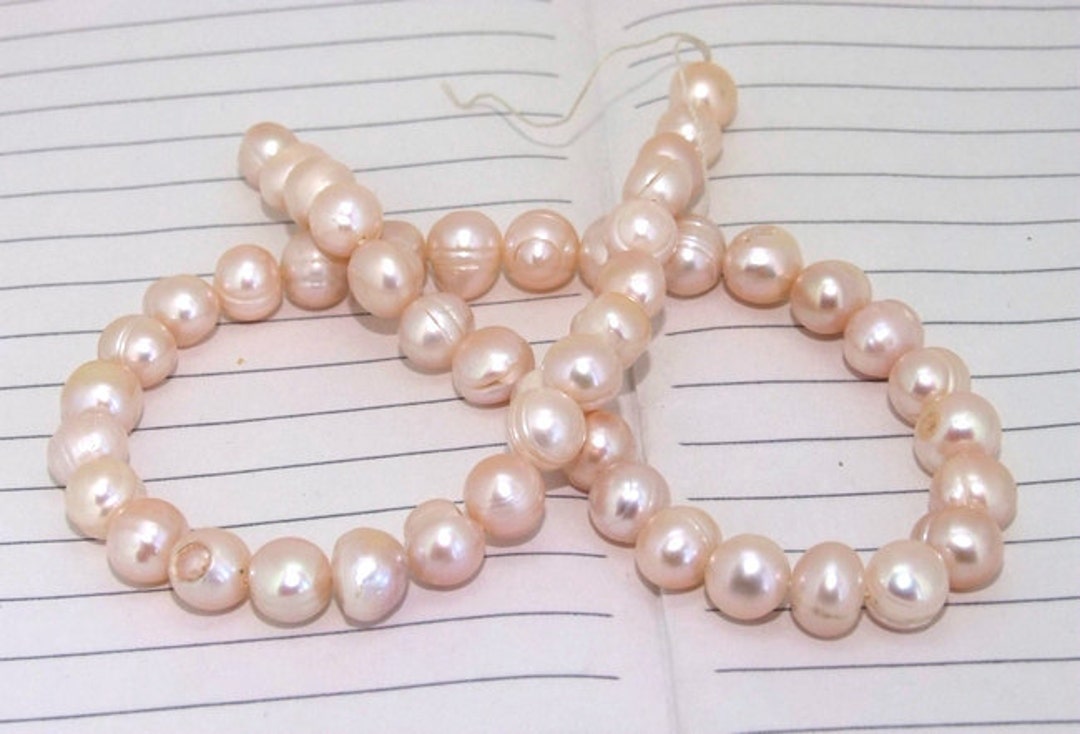 One Full Strand--- Pure Lavender Freshwater Pearl----7.5-8mm----about ...