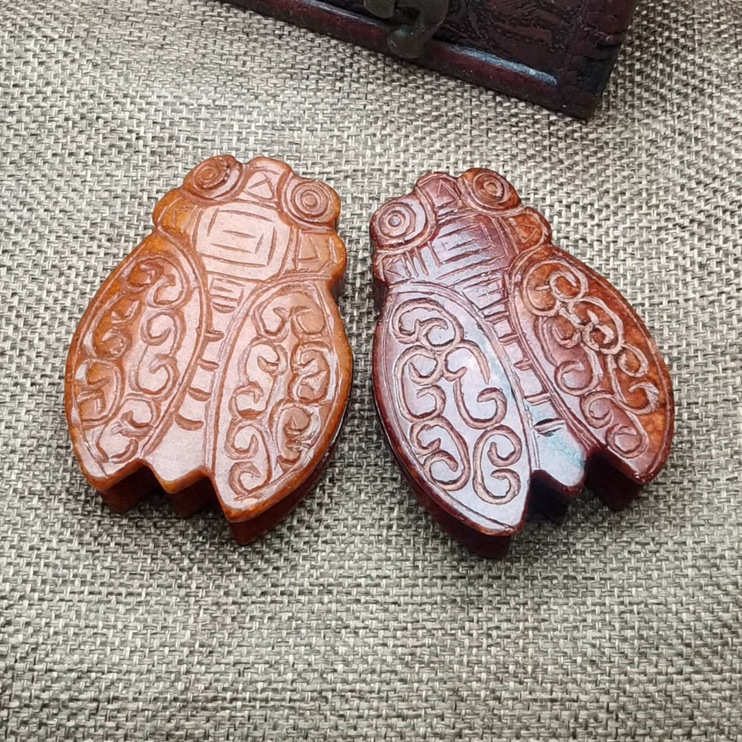 Jade Pendant China Culture Carved Cicada Amulet 一鸣惊人 - Etsy