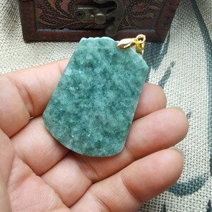 Certificated Natural Jadeite Pendant Chinese Zodiac Rabbit Diy Necklace ...