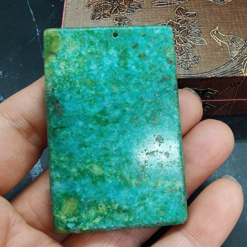 Ancient Chinese Culture Blue Stone Pendant Carving Guan Yu God of War ...