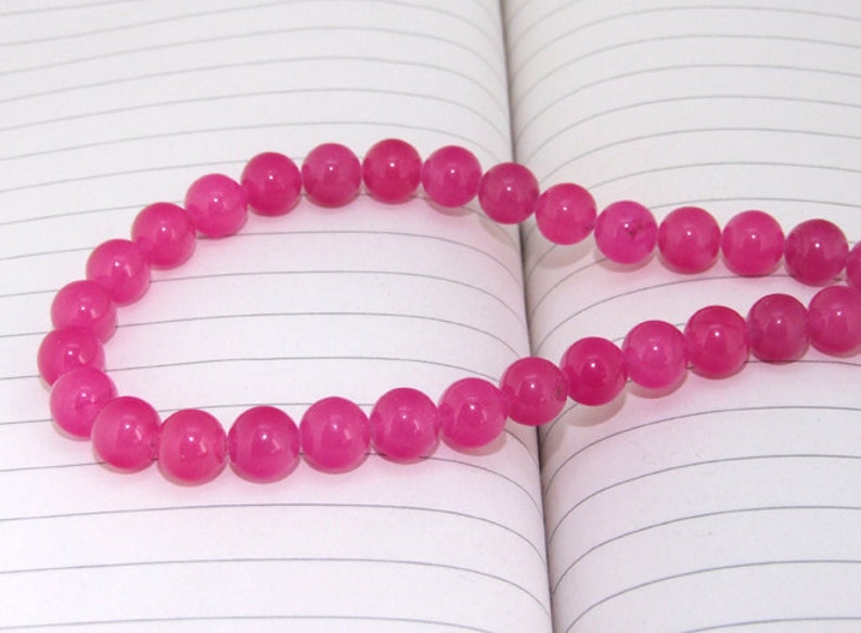 Strand Round Peach Jade Beads 8mm About 48pieces - Etsy
