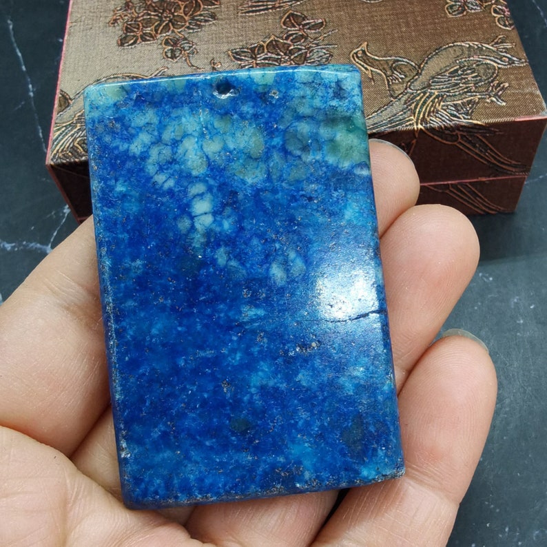 Ancient Chinese Culture Blue Stone Pendant Carving Guan Yu God - Etsy