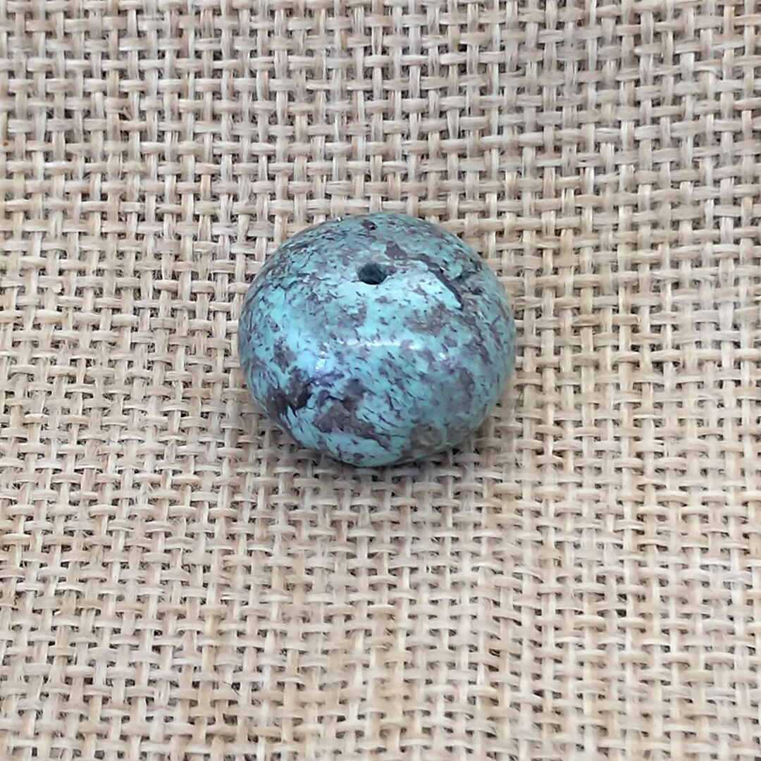 Natural Turquoise From Hubei China Turquoise Rondelle Bead DIY Jewelry ...