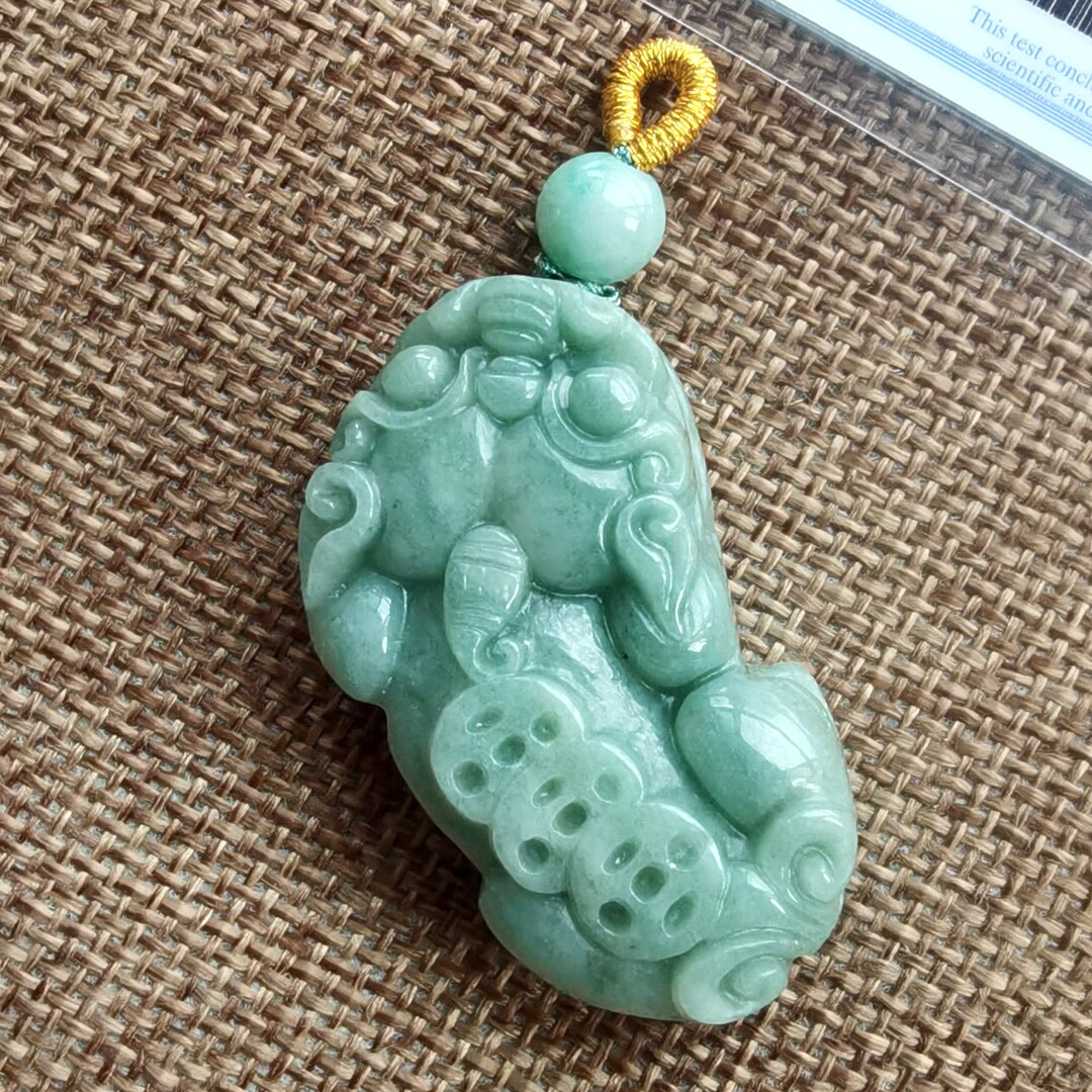 AA Jadeite Pendant Pixiu Traditional Design of Ancient Chinese Culture ...