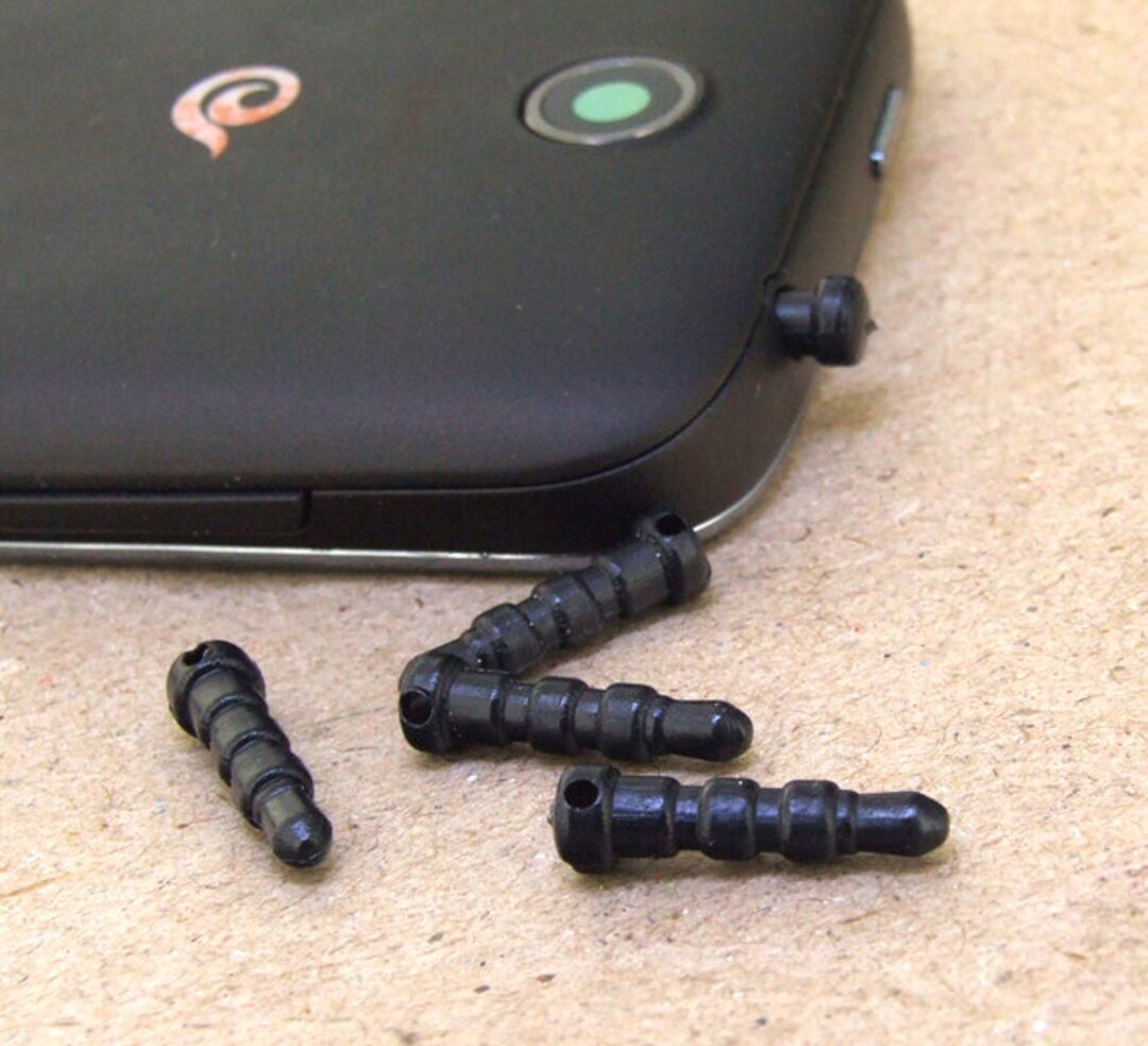 100pcs 50pcs Black Rubber Mobile Phone the Dustproof Plug - Etsy