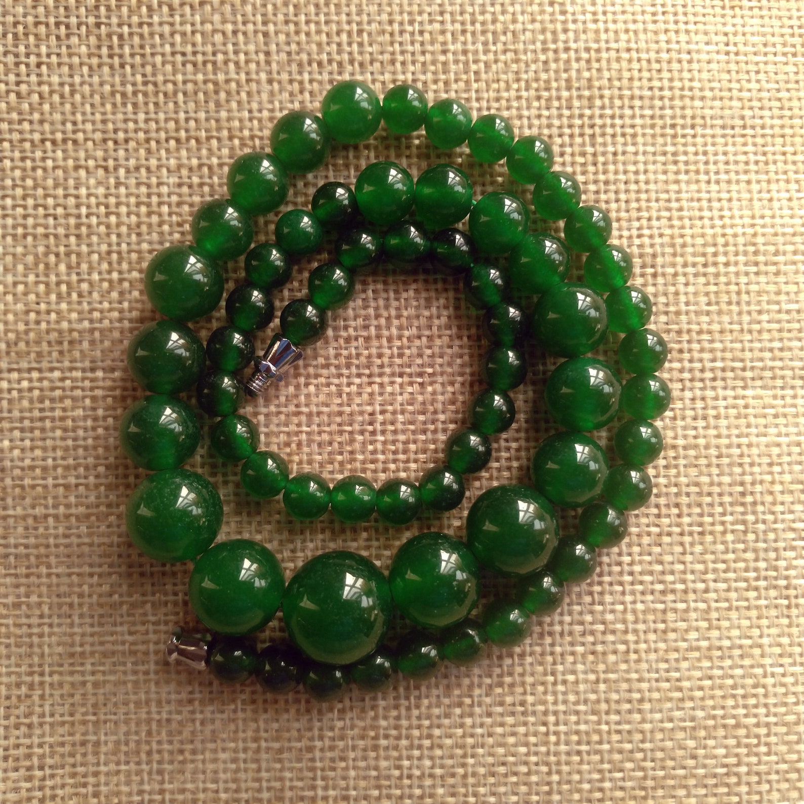 Round Jade Beads 6mm to 14mm Apprx 60 Beads 15 Inches 10 Color ...