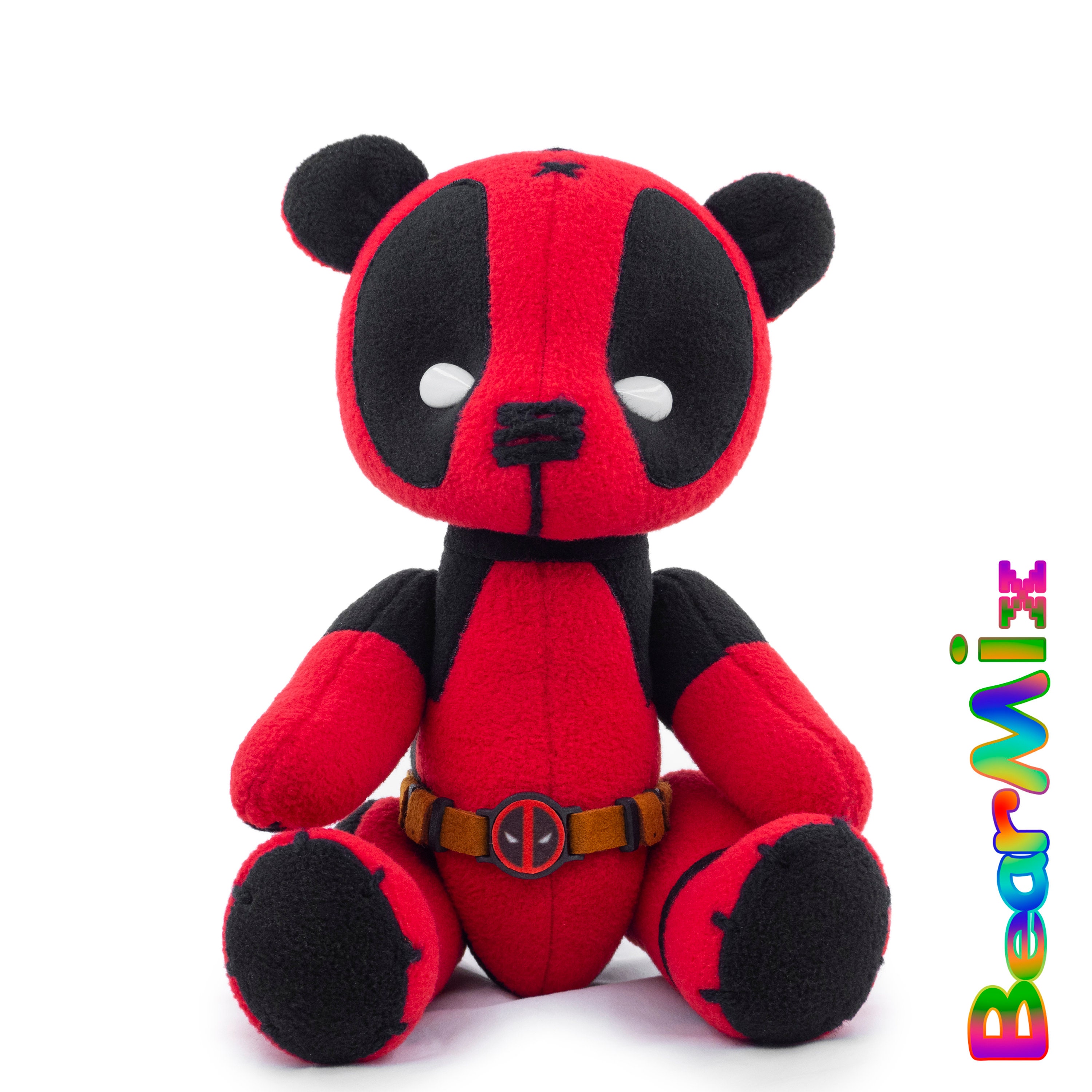 Deadpool bear marvel superhero movie comic plush toy X-Men | Etsy