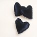 Love for Navy Darling Newborn Velvet Heart Stuffy in Navy - Etsy