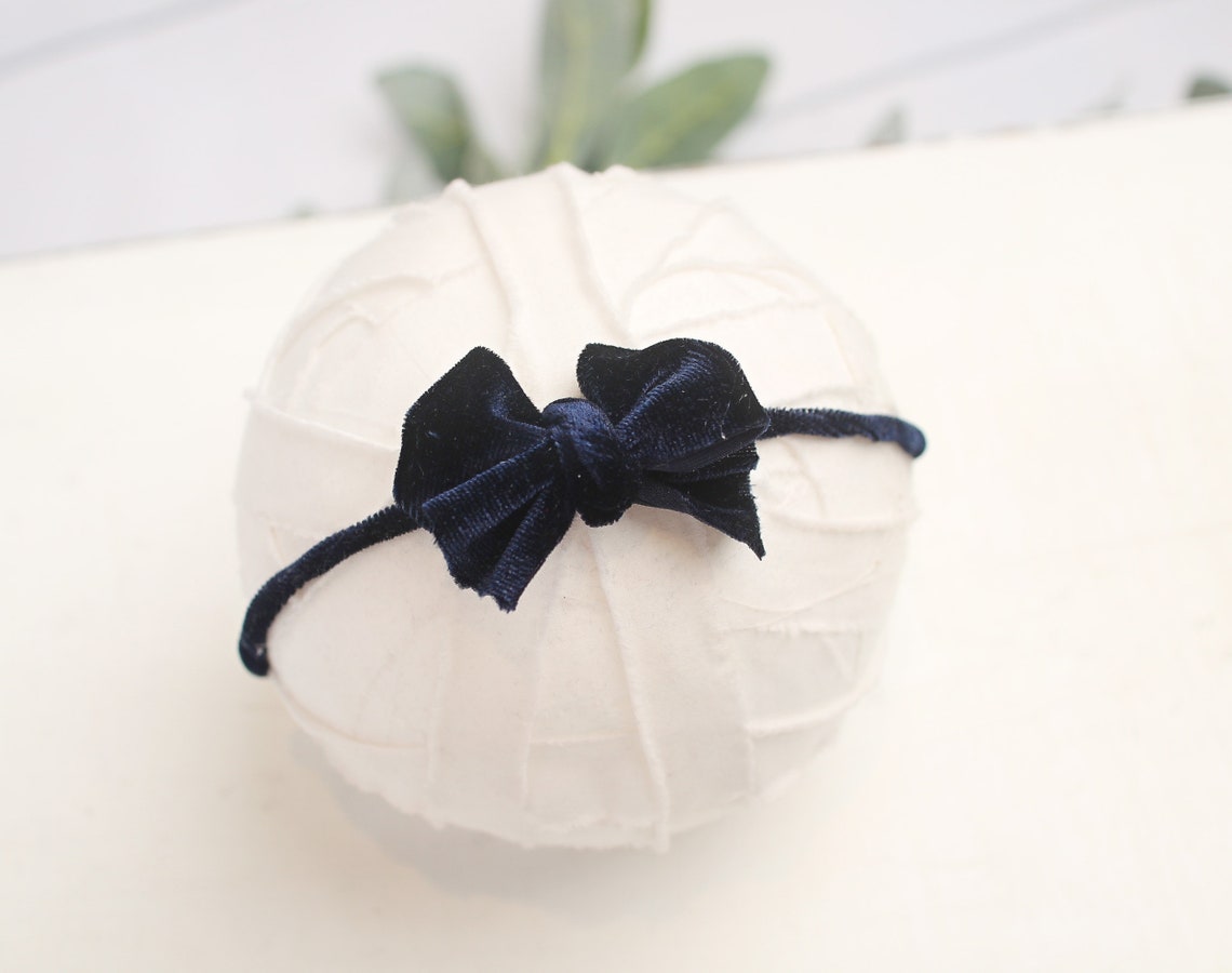 Love for Navy Darling Newborn Velvet Heart Stuffy in Navy - Etsy