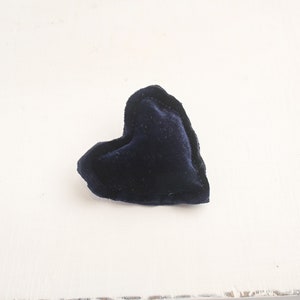 Love for Navy Darling Newborn Velvet Heart Stuffy in Navy - Etsy