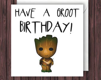 Groot card | Etsy