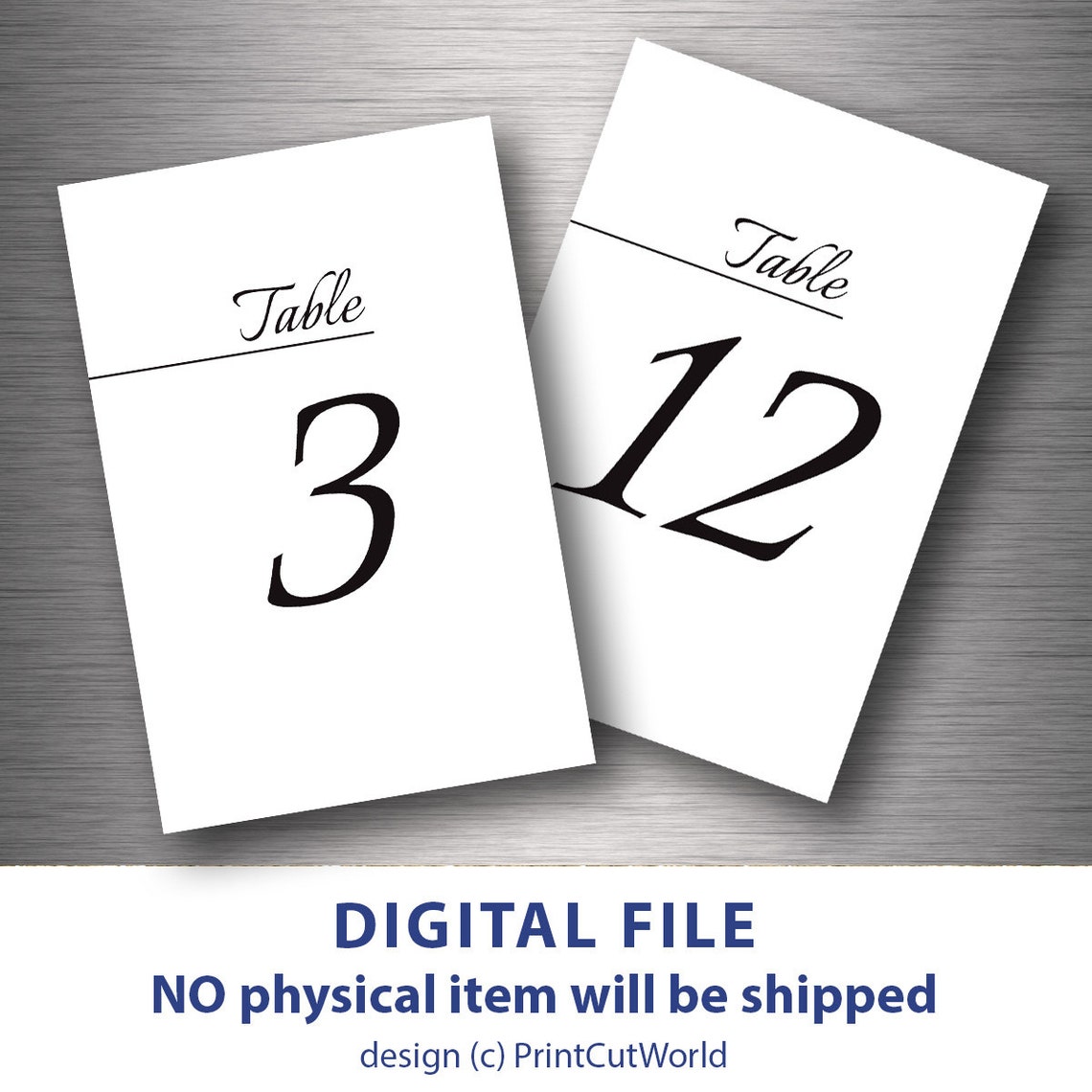 Table Numbers 4x6 Table Numbers Printable Wedding Table Numbers 1-30 ...