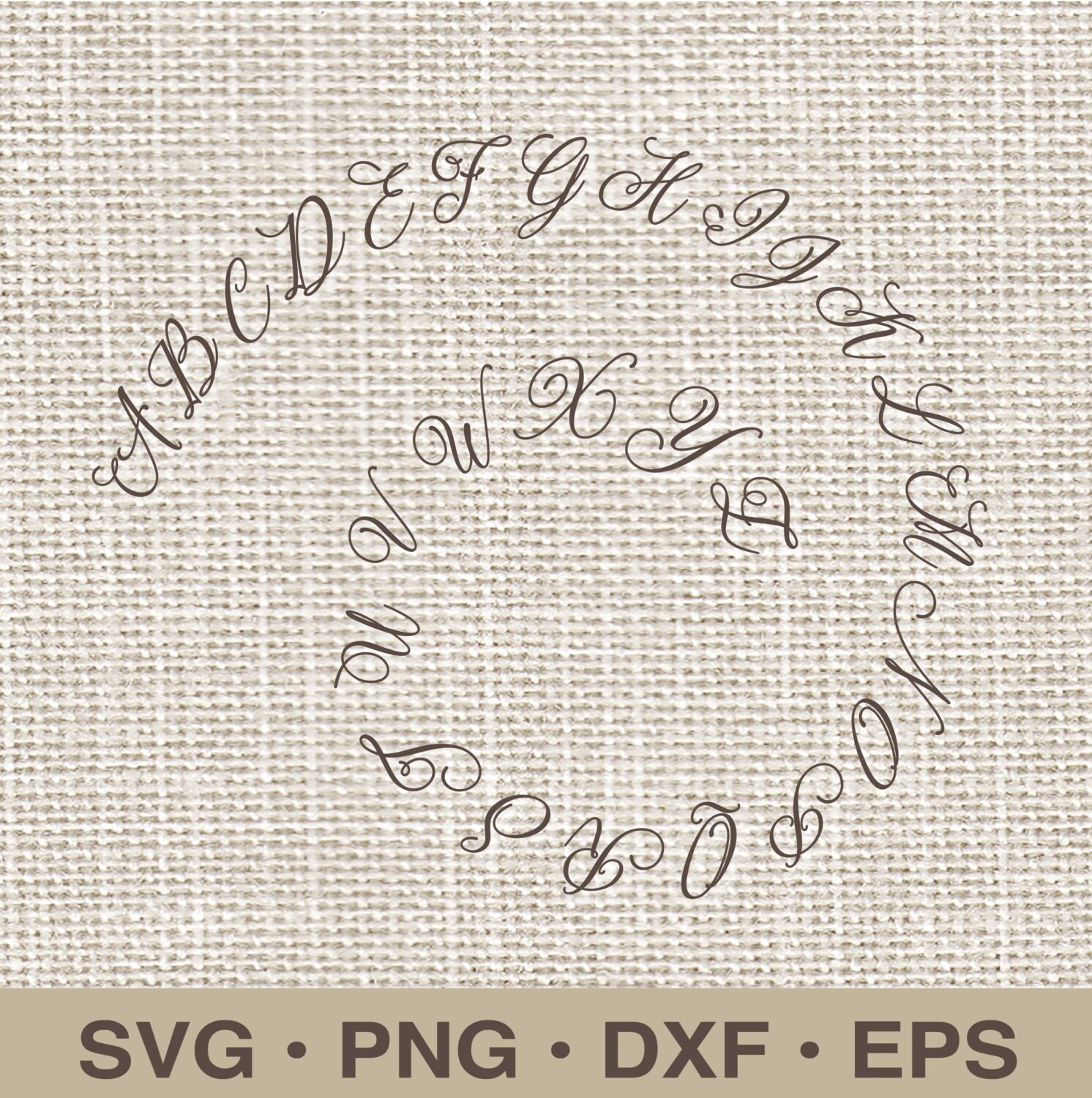 Script File SVG Monogram Letters PNG Calligraphy Monogram Font - Etsy